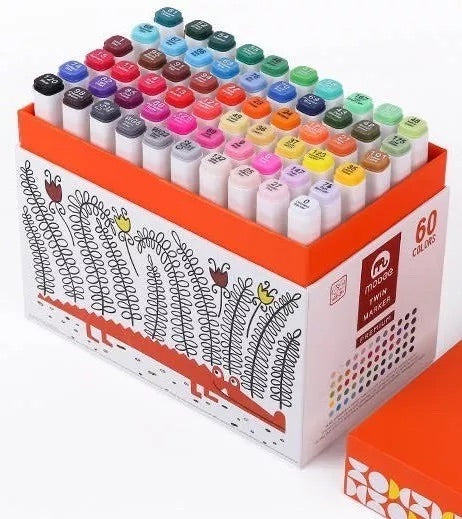 Marcadores Doble Punta Mobee 60 Colores – Bottegachile